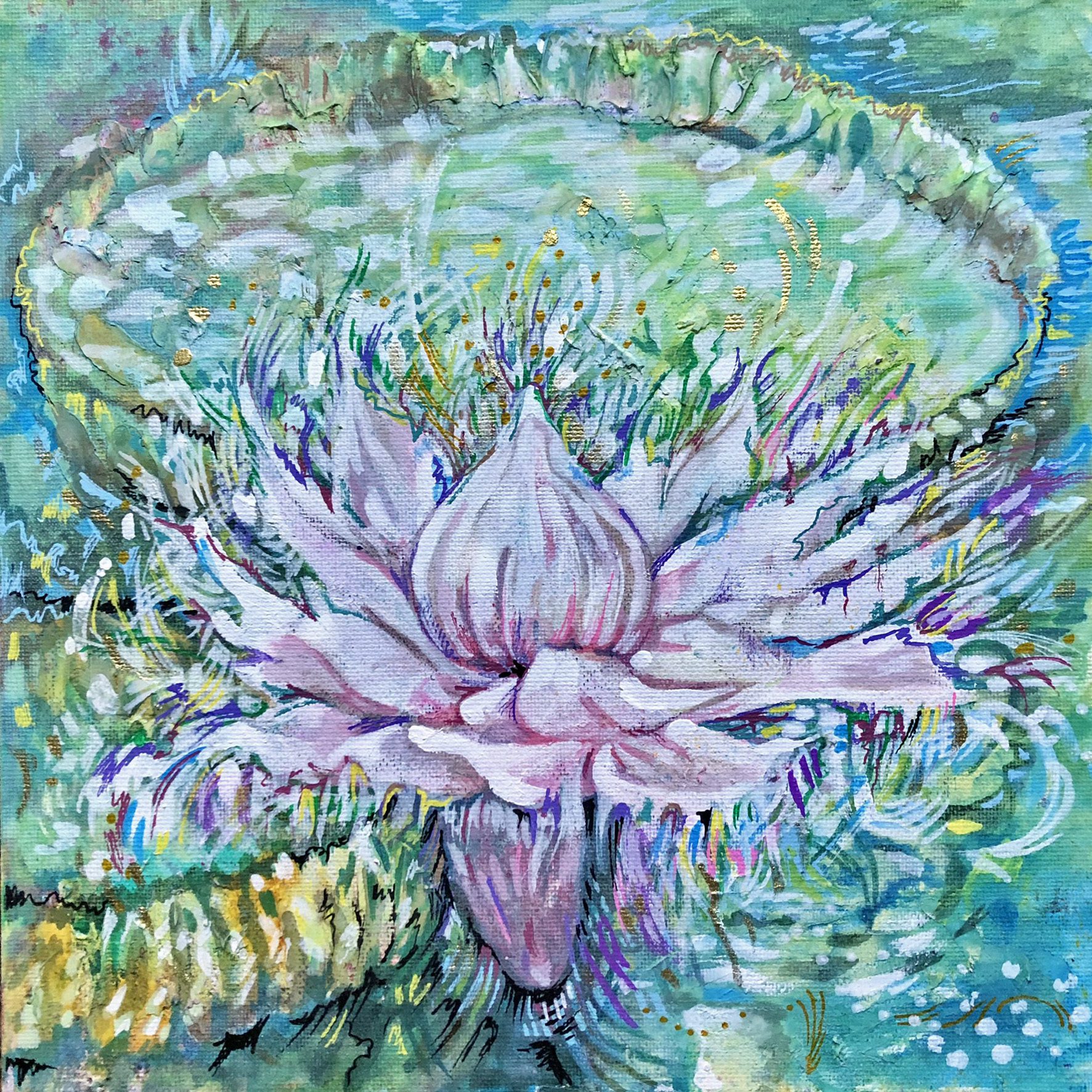 NICOLA OSBORNE ART victoria-amazonica-waterlily-guyana
